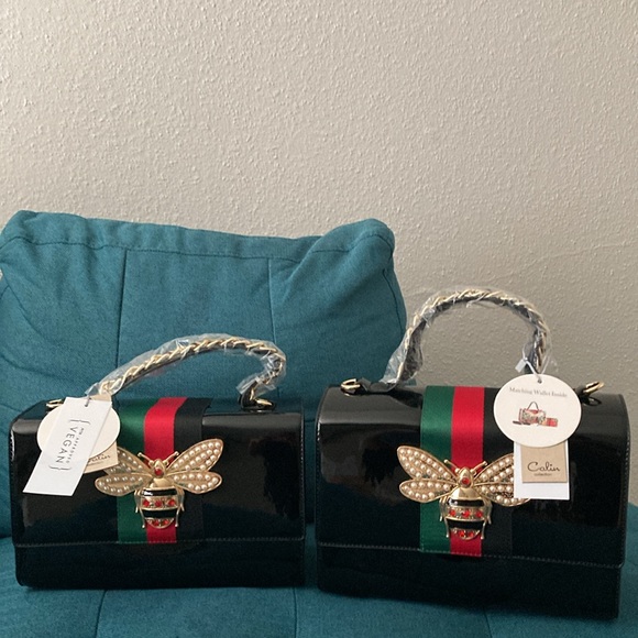 Calin Collection | Bags | 2 Calin Collection Queen Bee Design Satchel ...